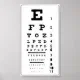 Eye poster chart test your vision poster print | Zazzle