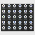 Eye Puns Are Cornea Funny Body Pun Dark BG Wrapping Paper | Zazzle