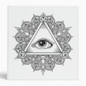 Eye Pyramid Symbol Doodle Binder | Zazzle