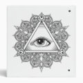 Eye Pyramid Symbol Doodle Binder | Zazzle