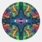 trippy alien Sticker | Zazzle.com
