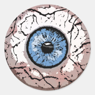 Scary Eye Stickers | Zazzle