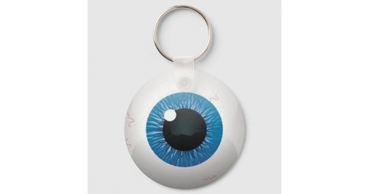 Eyeball keychain | Zazzle