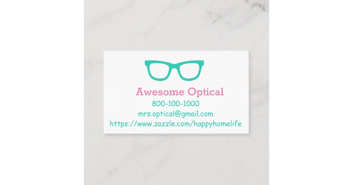 EYEGLASS Business card | Zazzle