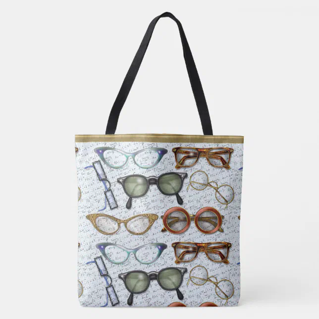 Eyeglass Fashion Pattern Tote Bag | Zazzle