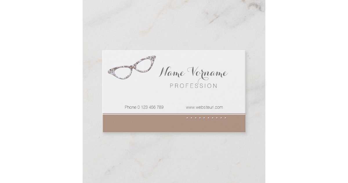 eyeglasses business card | Zazzle
