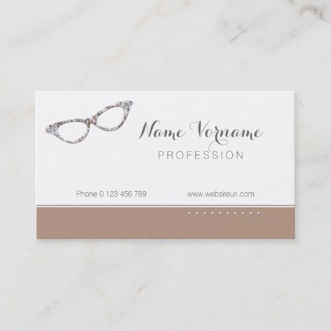 eyeglasses business card | Zazzle