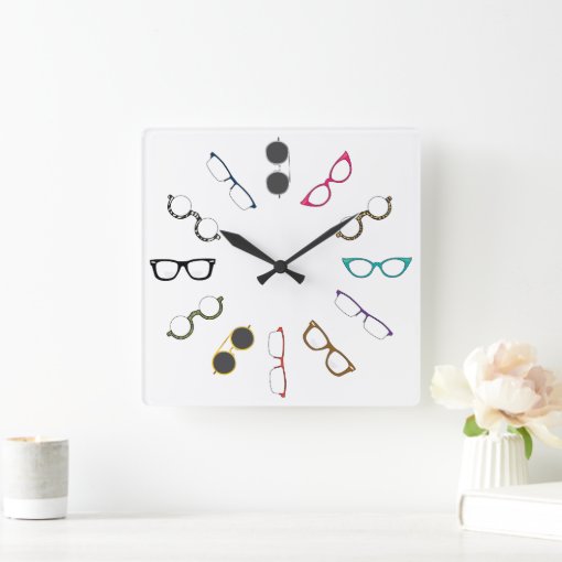 Eyeglasses Clock | Zazzle