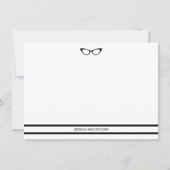 Eyeglasses Note Cards | Zazzle