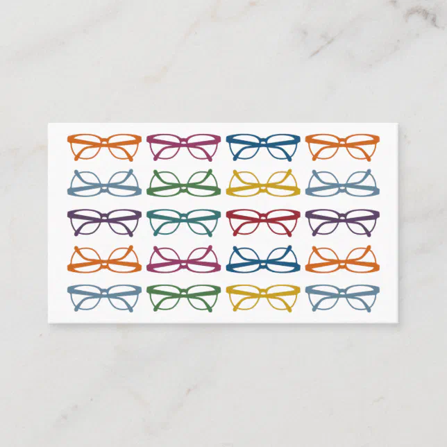 Eyeglasses Optometry Business Cards | Zazzle