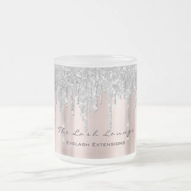 Eyelash Extention Beauty Rose Spark Makeup Gray Frosted Glass Coffee ...