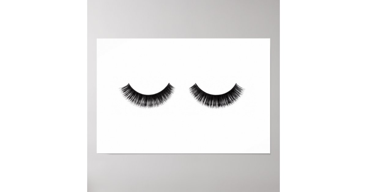 Eyelash Poster | Zazzle