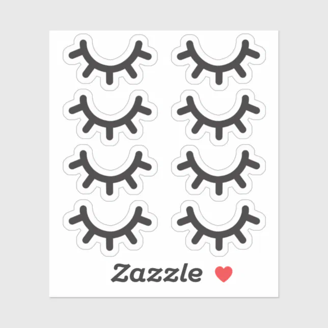 Eyelash stickers | Zazzle