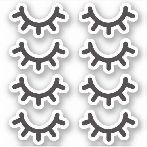 Eyelash stickers | Zazzle