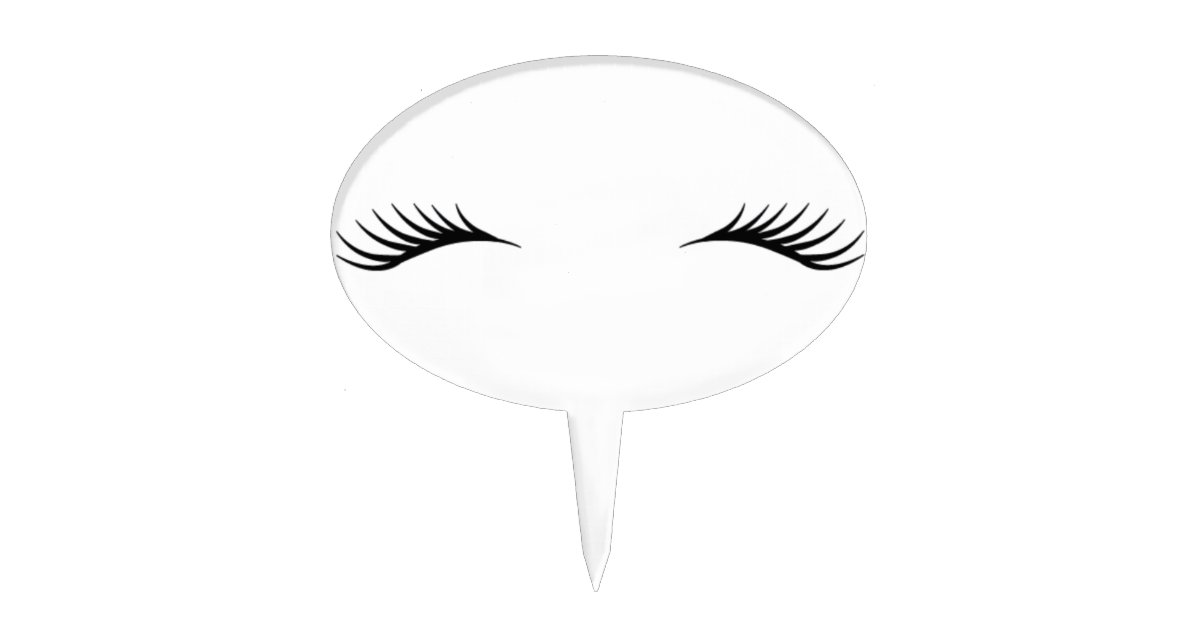 Eyelashes Cake Topper | Zazzle