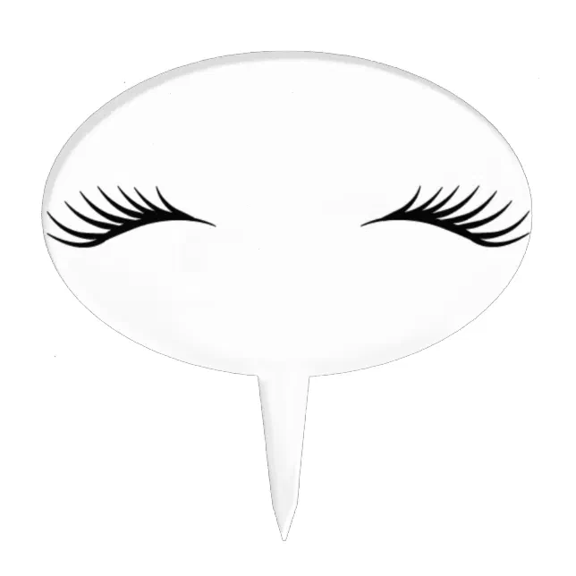 Eyelashes Cake Topper | Zazzle