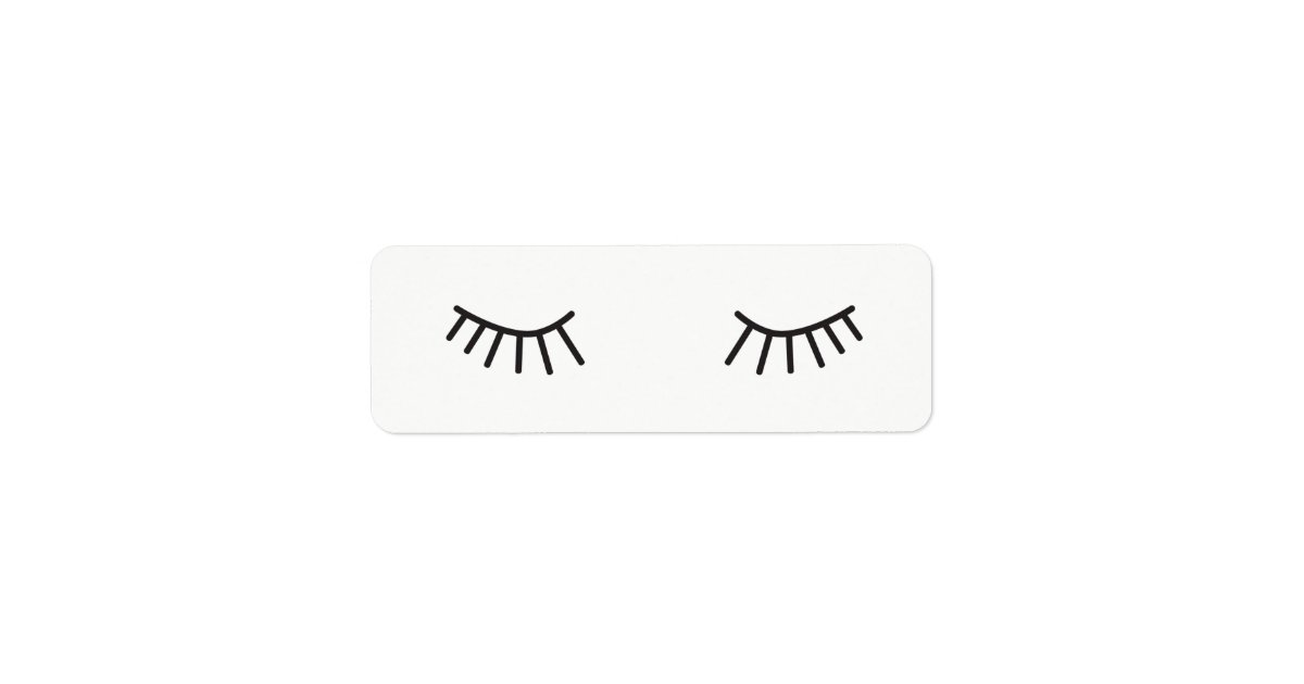 eyelashes stickers, cute face stickers | Zazzle