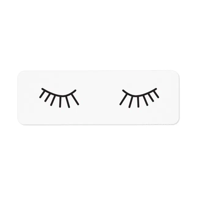 eyelashes stickers, cute face stickers | Zazzle