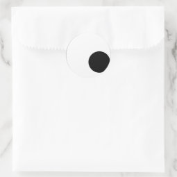 Eyes Looking Down Right Classic Round Sticker | Zazzle