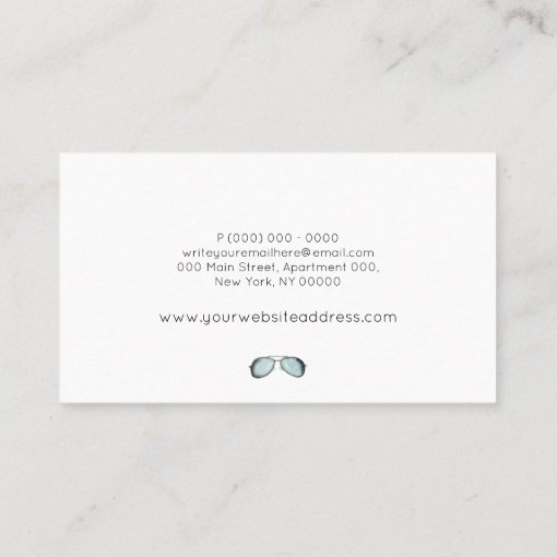 Eyewear Specialist EyeGlasses Spectacles retro Business Card | Zazzle