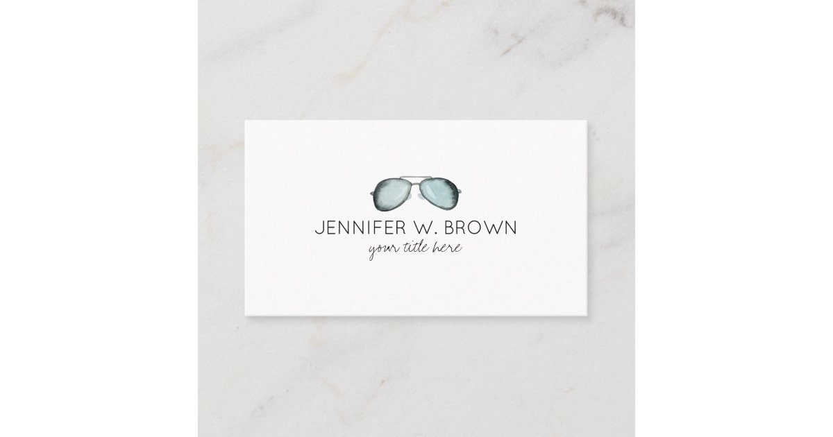 Eyewear Specialist EyeGlasses Spectacles retro Business Card | Zazzle