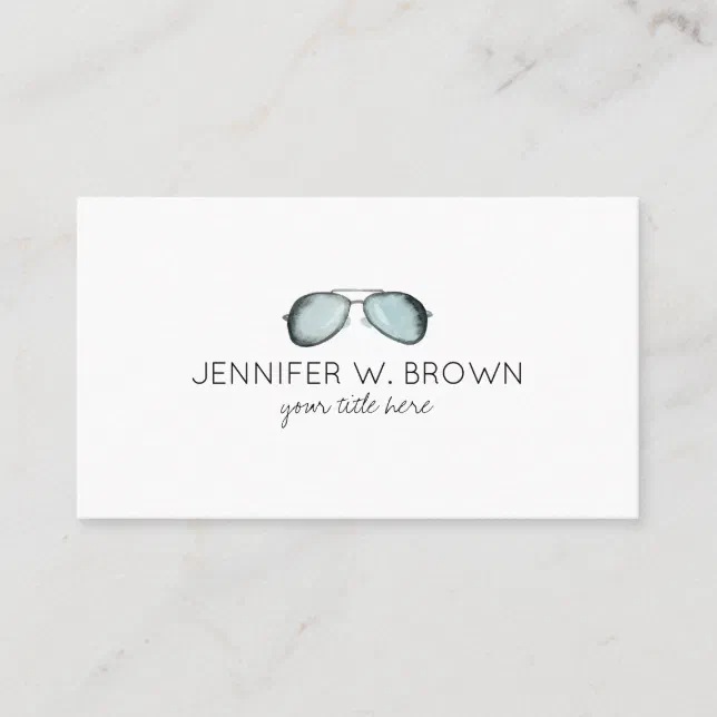 Eyewear Specialist EyeGlasses Spectacles retro Business Card | Zazzle