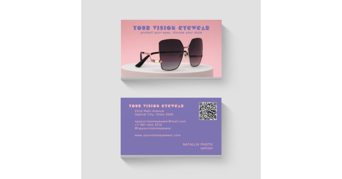 Eyewear Specialist, Optician Business Card | Zazzle