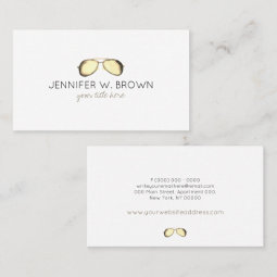 Eyewear Spectacles Aviator SunGlasses Business Card | Zazzle