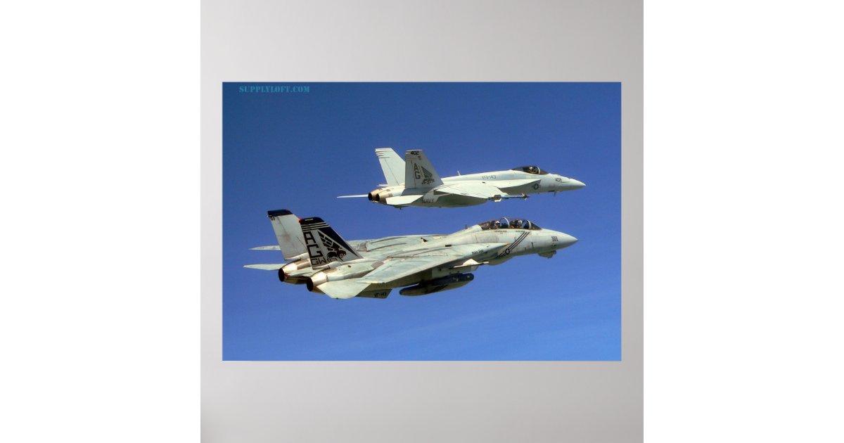 F14 and F18 Poster | Zazzle