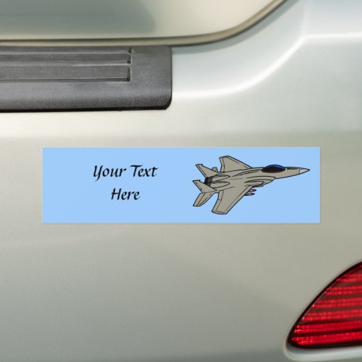F15 Fighter Design Bumper Sticker | Zazzle