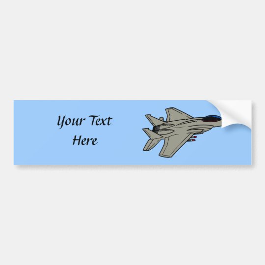 F15 Fighter Design Bumper Sticker | Zazzle.com
