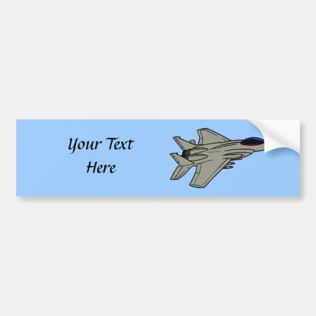 F15 Fighter Design Bumper Sticker | Zazzle