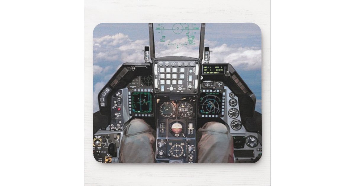 f16 cockpit mouse pad | Zazzle