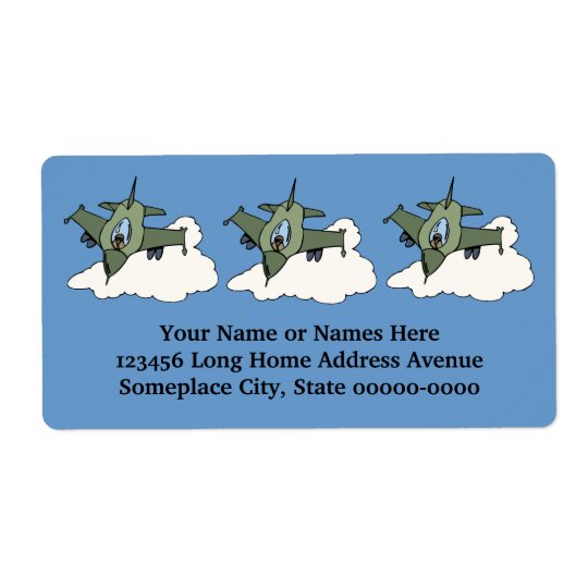 F16 Fighting Falcon Fighter Jet In Flight Label | Zazzle.com