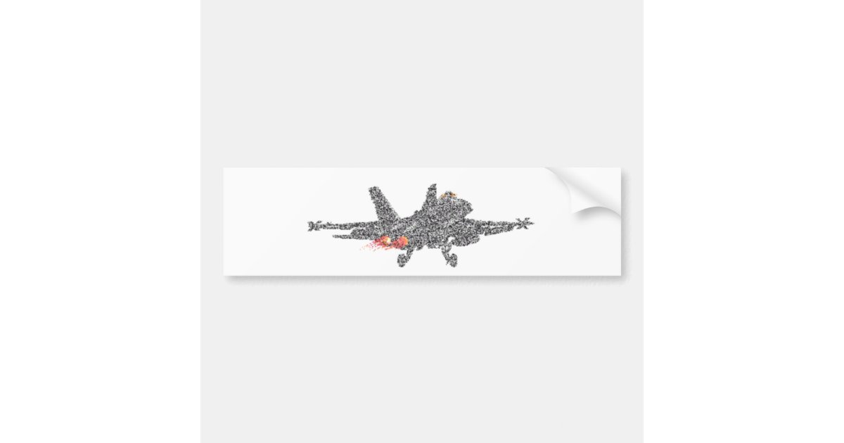 F18 Hornet Fighter Jet - Static - Bumper Sticker | Zazzle