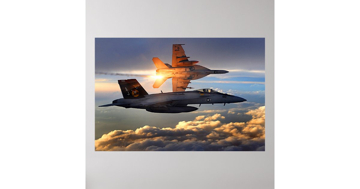 F18's Releasing Flares Poster | Zazzle