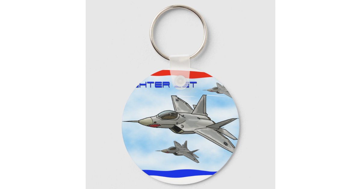 F22 Raptor fighter jet Keychain | Zazzle
