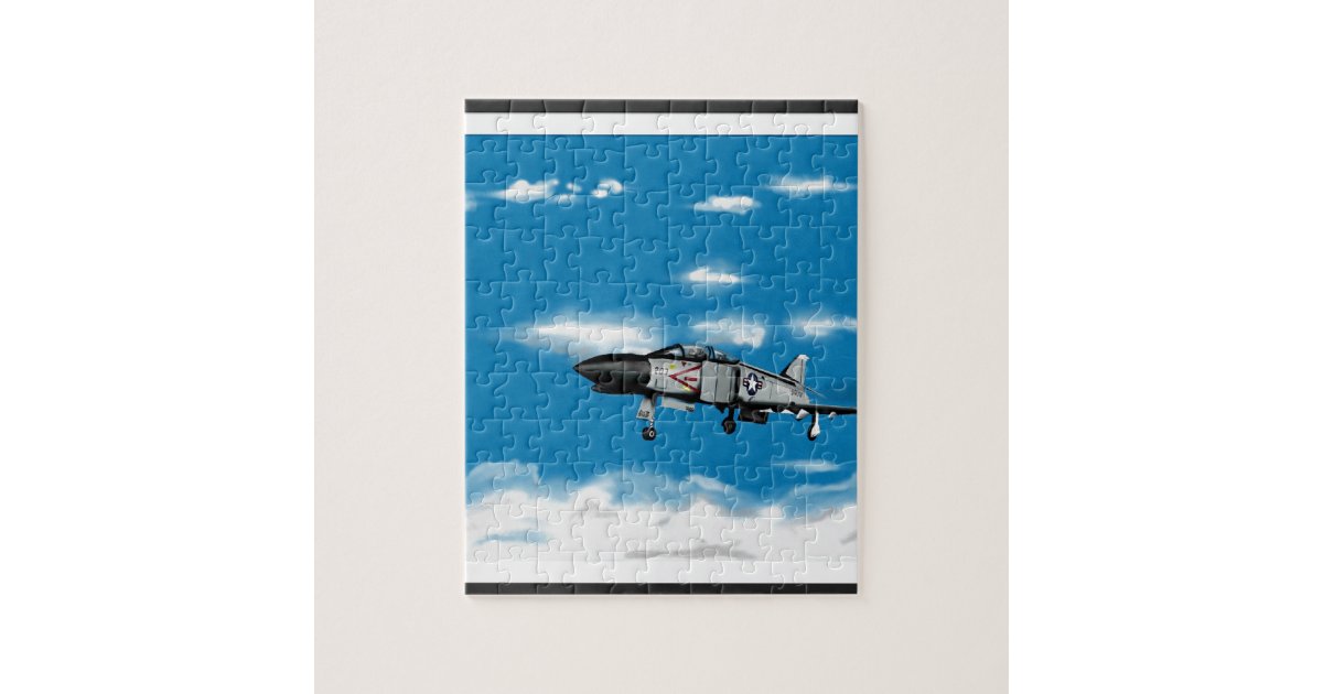 F4 Phantom Navy Jet Fighter Jigsaw Puzzle | Zazzle