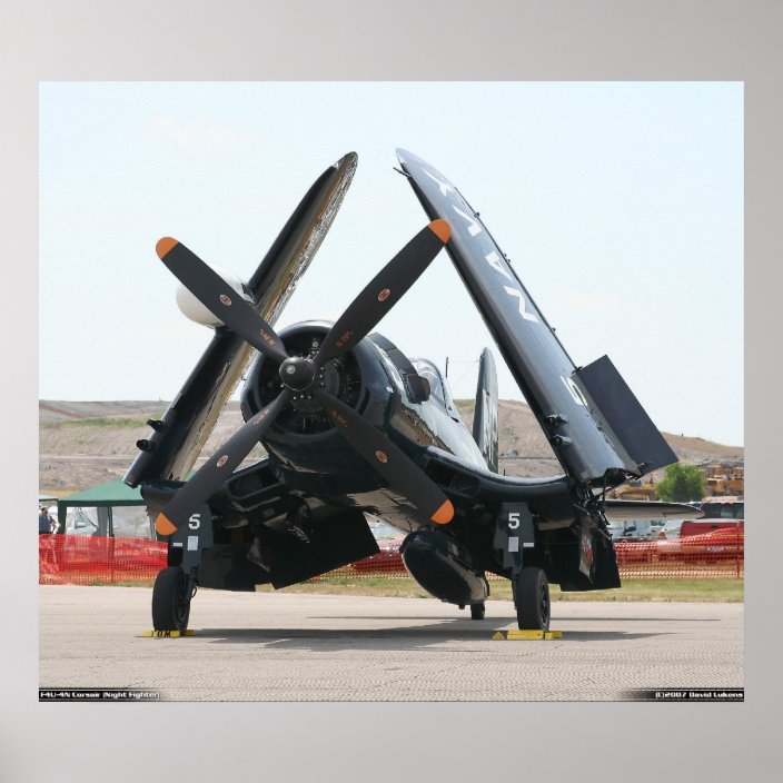 F4U-4N Corsair (Night Fighter Variant) Poster | Zazzle.com