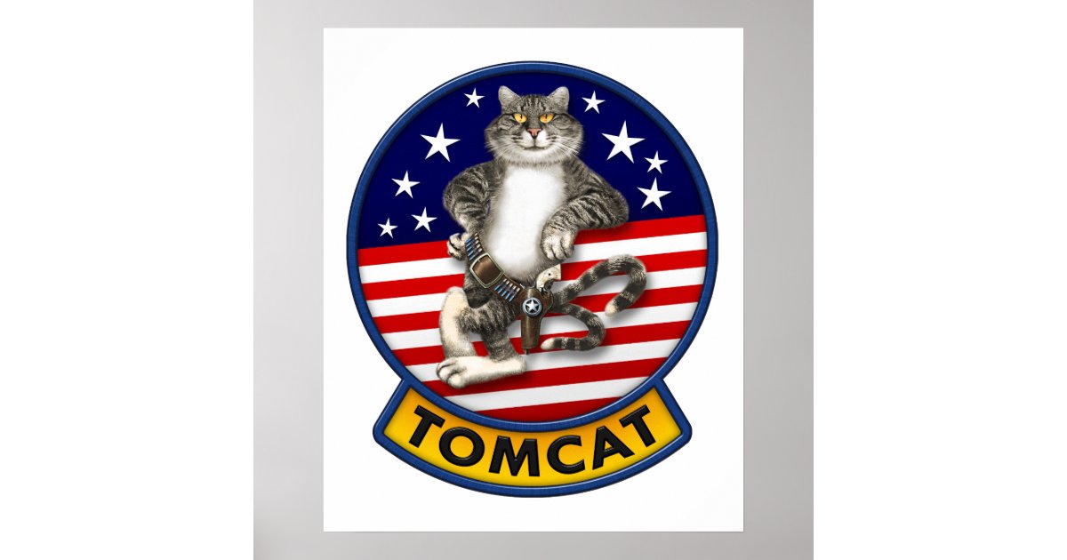 F-14 Tomcat Mascot Poster | Zazzle