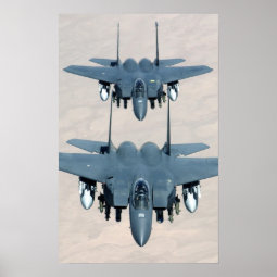 F-15E Strike Eagle Aircraft Poster | Zazzle