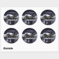 F-16 Fighting Falcon Classic Round Sticker | Zazzle