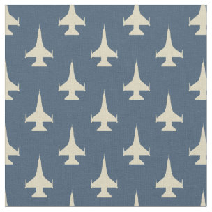 Pretty Colorful F-16 Viper Fighter Jet Pattern Fabric | Zazzle.com