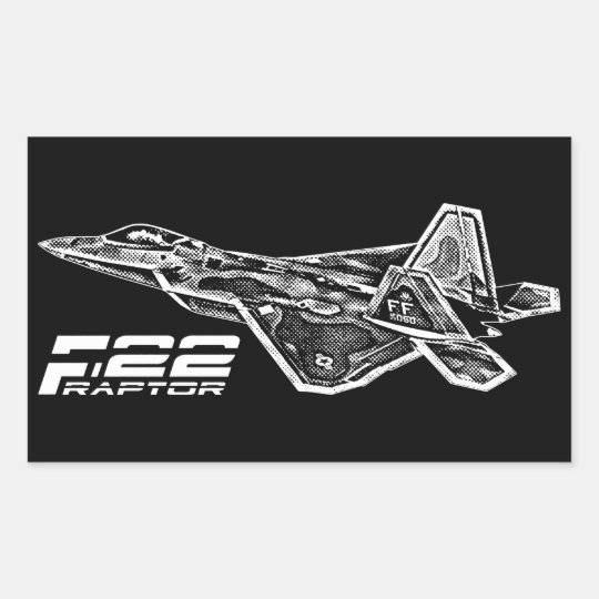 F-22 RAPTOR Rectangle Stickers | Zazzle.com