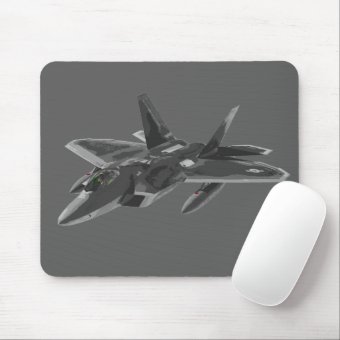 F 22 Raptor Stealthy Fighter Aircraft Mouse Pad | Zazzle
