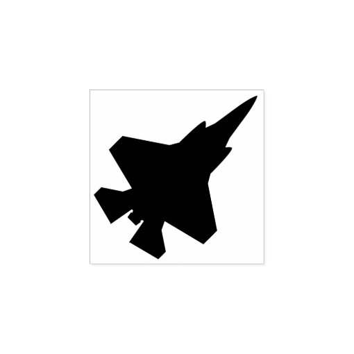 F-35 Lightning 2 Fighter Jet Top View Wood Stamp | Zazzle
