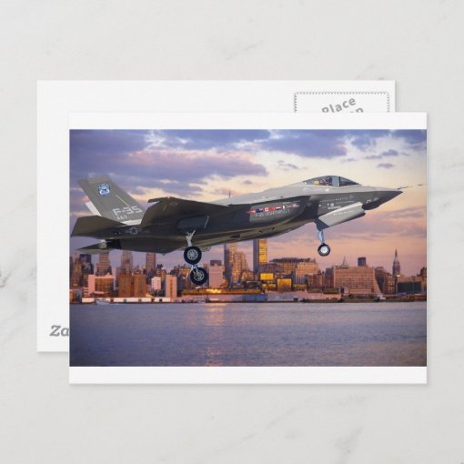 F-35 LIGHTNING FIGHTER AIRCRAFT POSTCARD | Zazzle