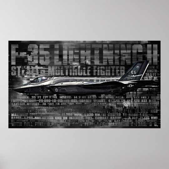 F-35 Lightning II Poster | Zazzle.com