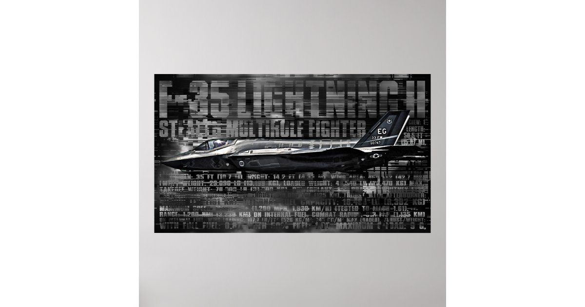 F-35 Lightning II Poster | Zazzle