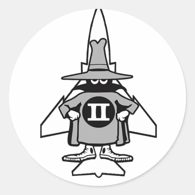 F-4 Phantom Spook Classic Round Sticker | Zazzle